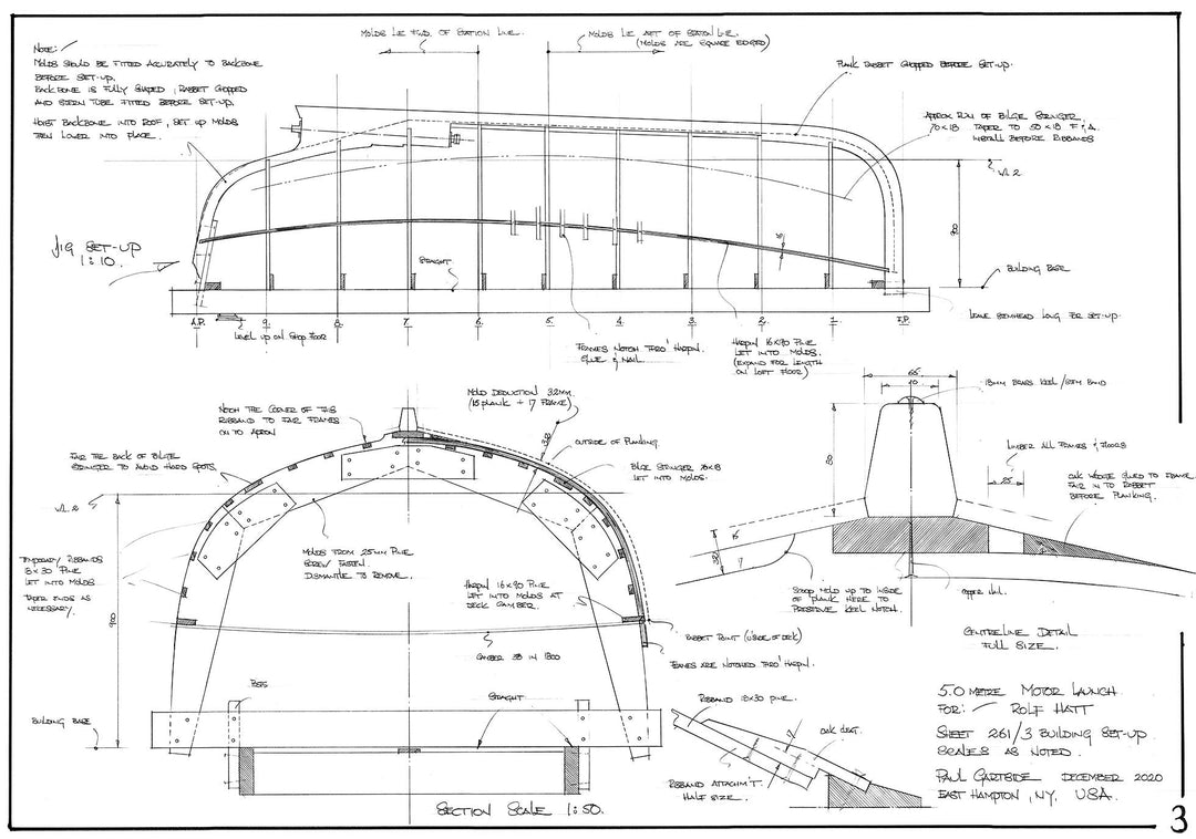 5.0 Metre Motor Launch Design #261 – Gartside Boats