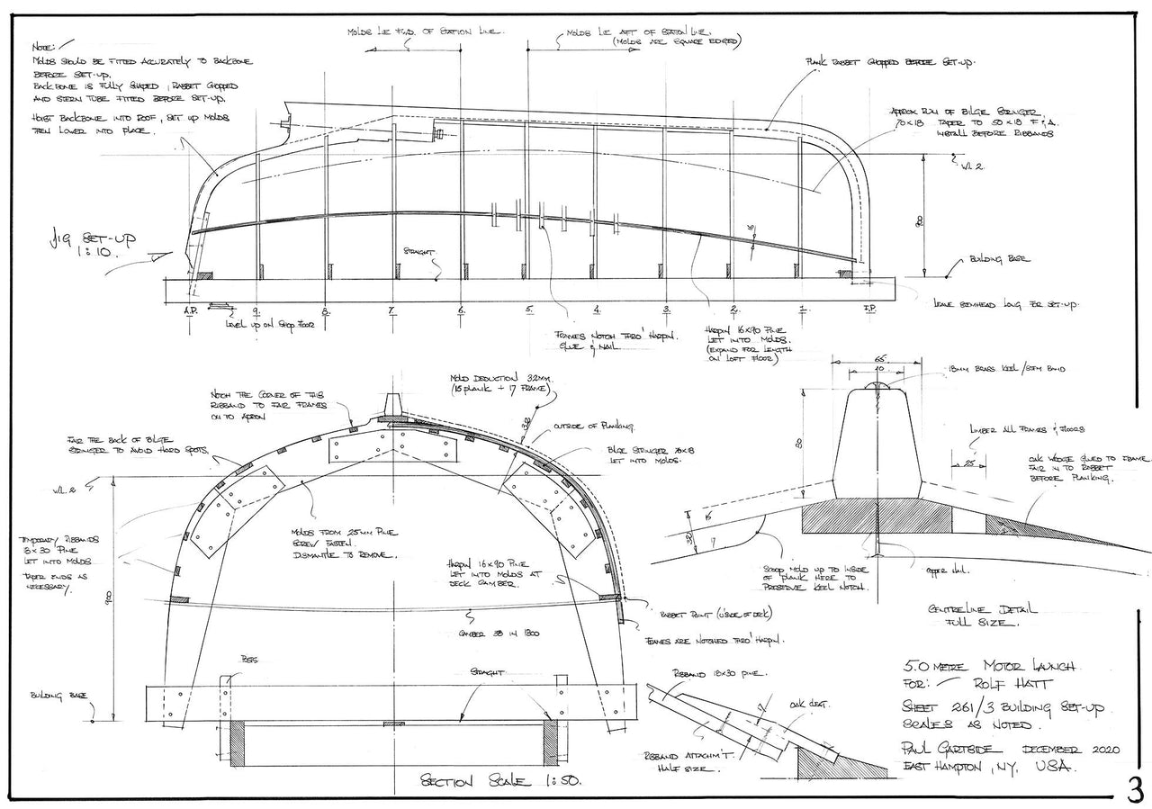 5.0 Metre Motor Launch Design #261 – Gartside Boats