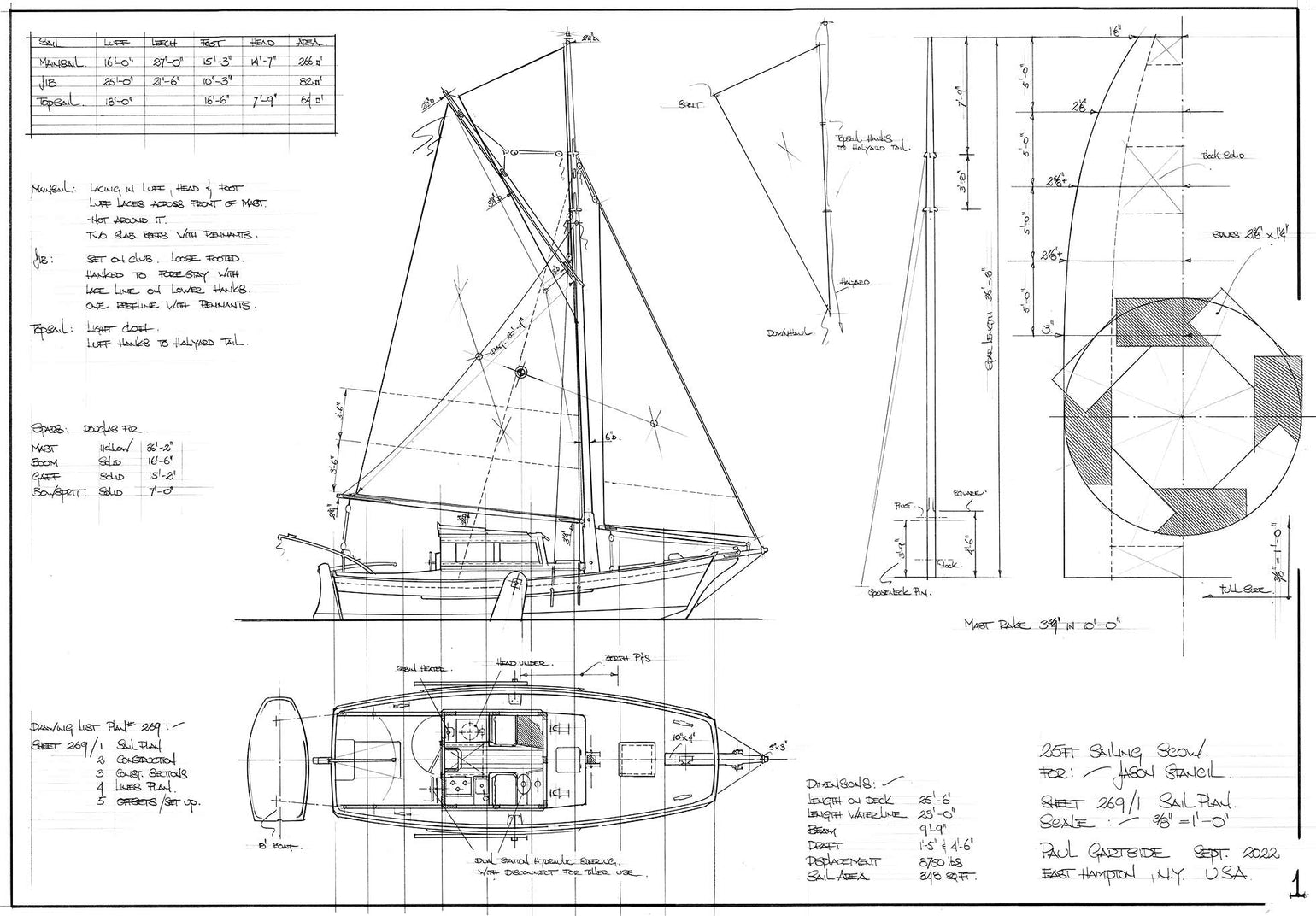 25ft Sailing Scow Design #269 – Gartside Boats
