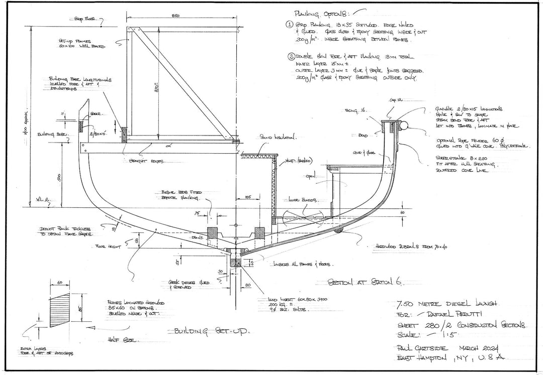 7.50 Metre Diesel Launch Design #280 – Gartside Boats