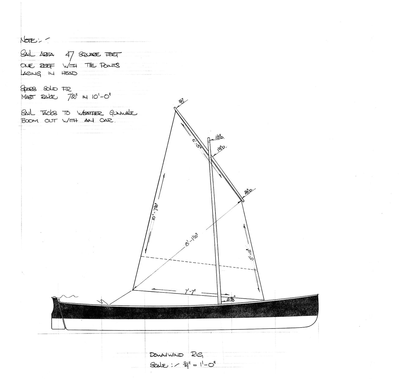15 ft Light Rowing Skiff, Design #94 – Gartside Boats