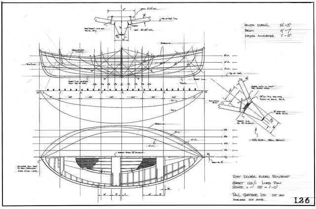 12 ft Double-Ended Rowboat, Design #126 – Gartside Boats