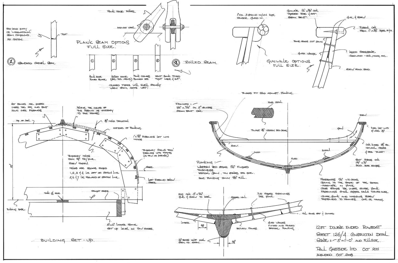 12 ft Double-Ended Rowboat, Design #126 – Gartside Boats