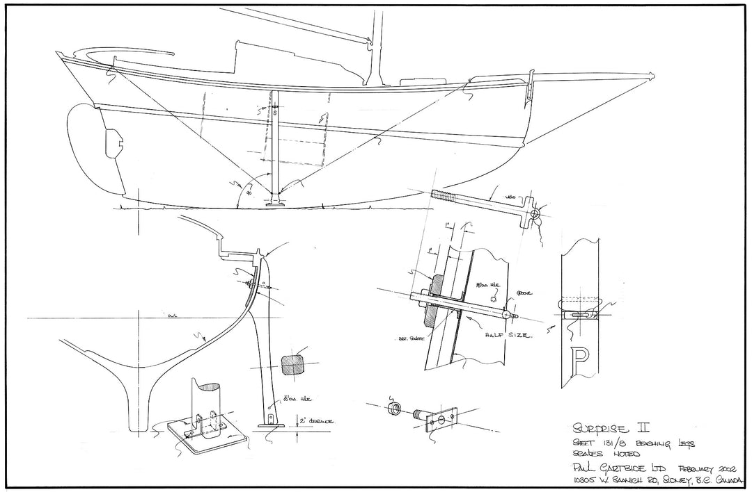 Beaching legs, Design #131/8 – Gartside Boats
