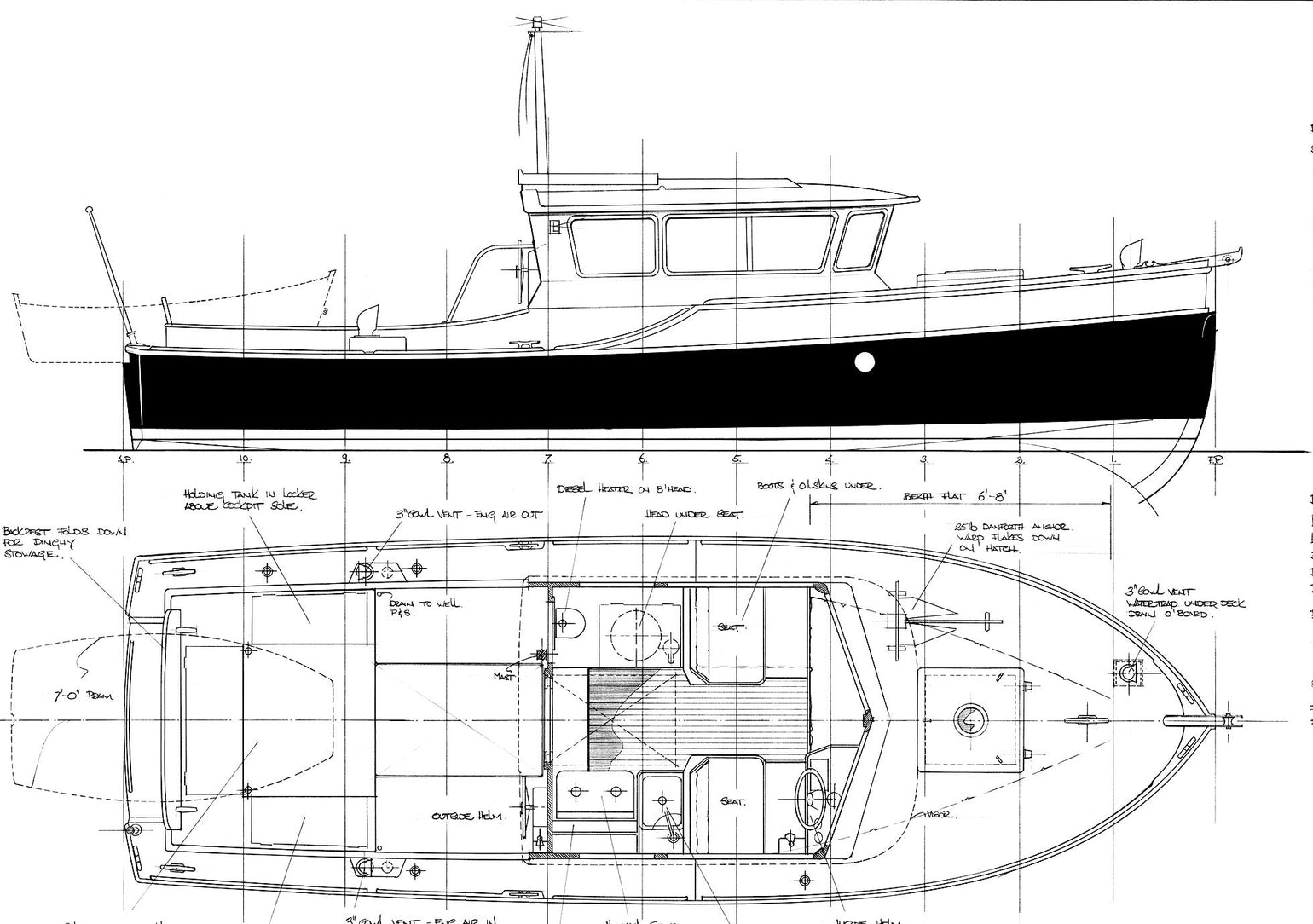 24 ft Motor Cruiser, Design #143 – Gartside Boats