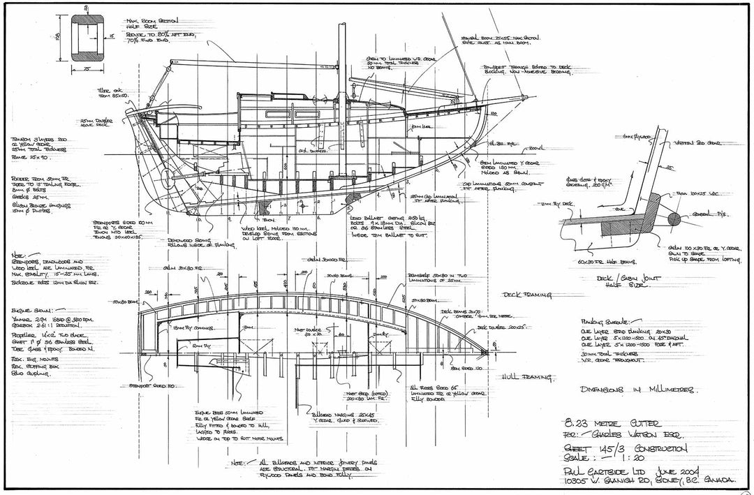 8.23 m Cutter, Design #145 – Gartside Boats