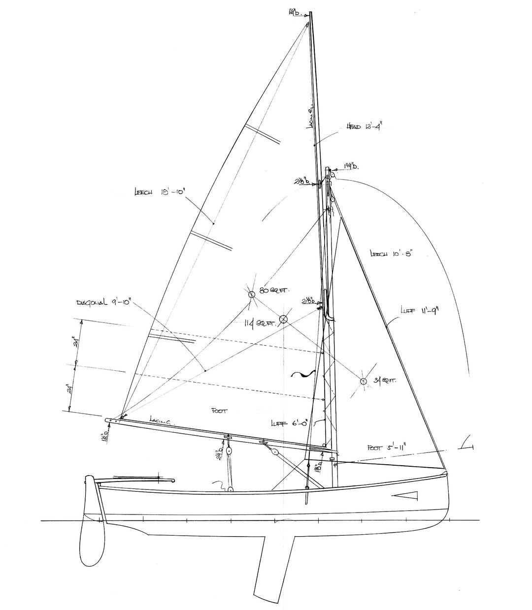 15 ft Sailing Dinghy, Design #148 – Gartside Boats