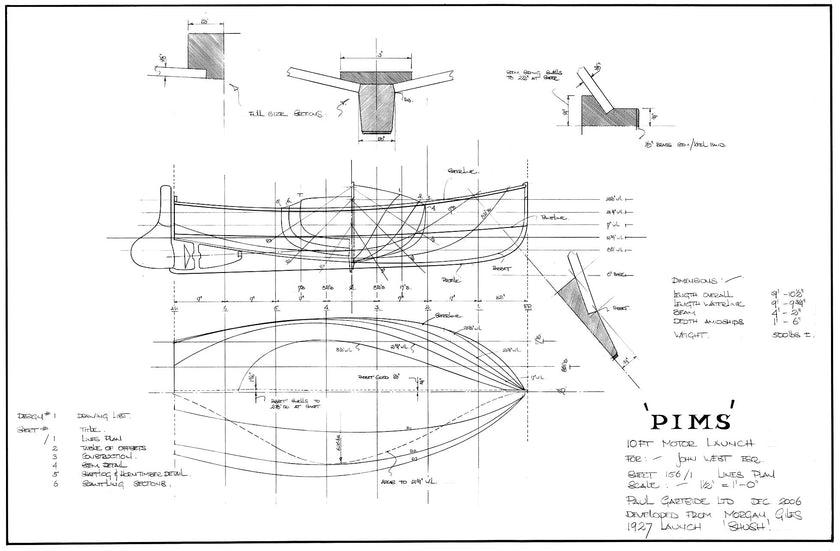 10ft Motor Launch "Pims", Design #156 – Gartside Boats