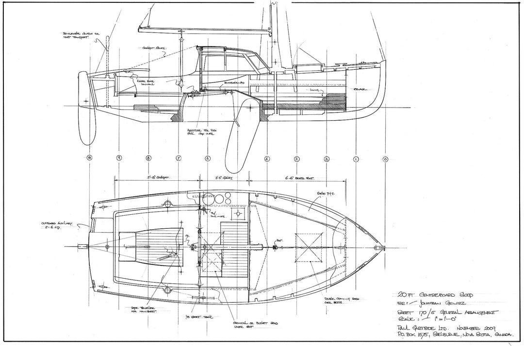 20 ft Centreboard Sloop, Design #170 – Gartside Boats