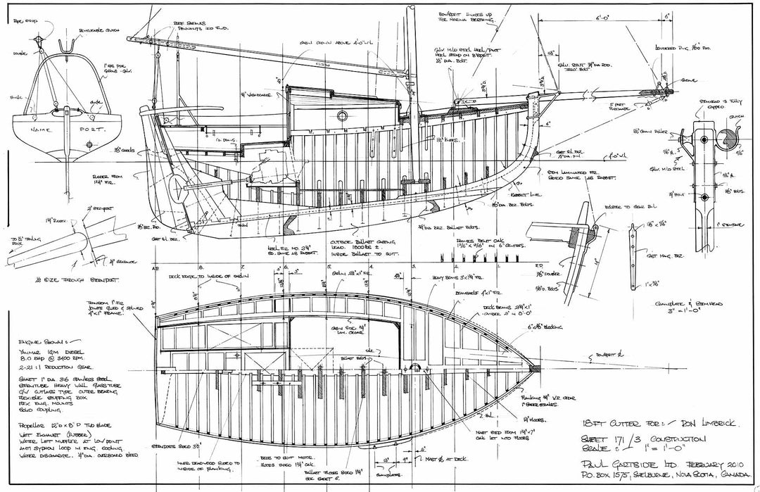 18 ft Cutter, Design #171 – Gartside Boats