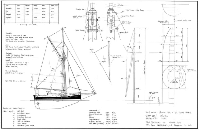 10.3 Metre Gaff Cutter, Design # 207 – Gartside Boats