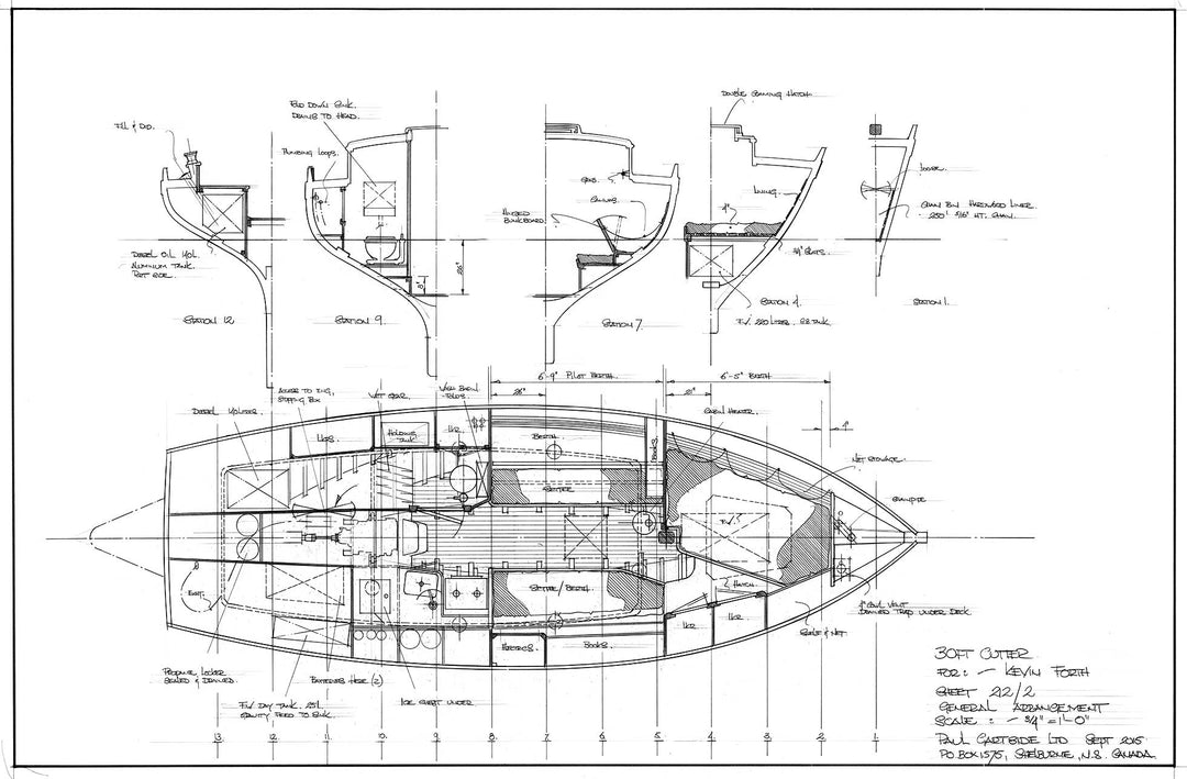 30FT Cutter, Design #212 – Gartside Boats