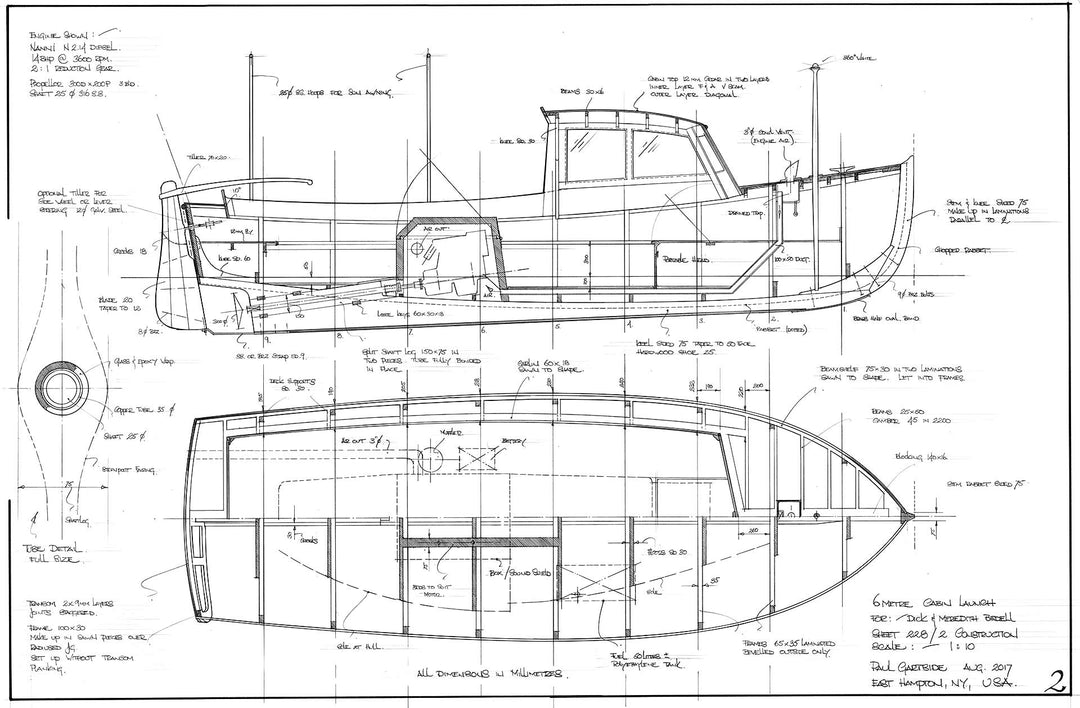 6 Metre Inboard Launch Design #228 – Gartside Boats