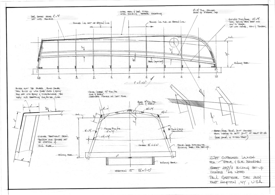 22 ft Electric Launch Design #287 – Gartside Boats