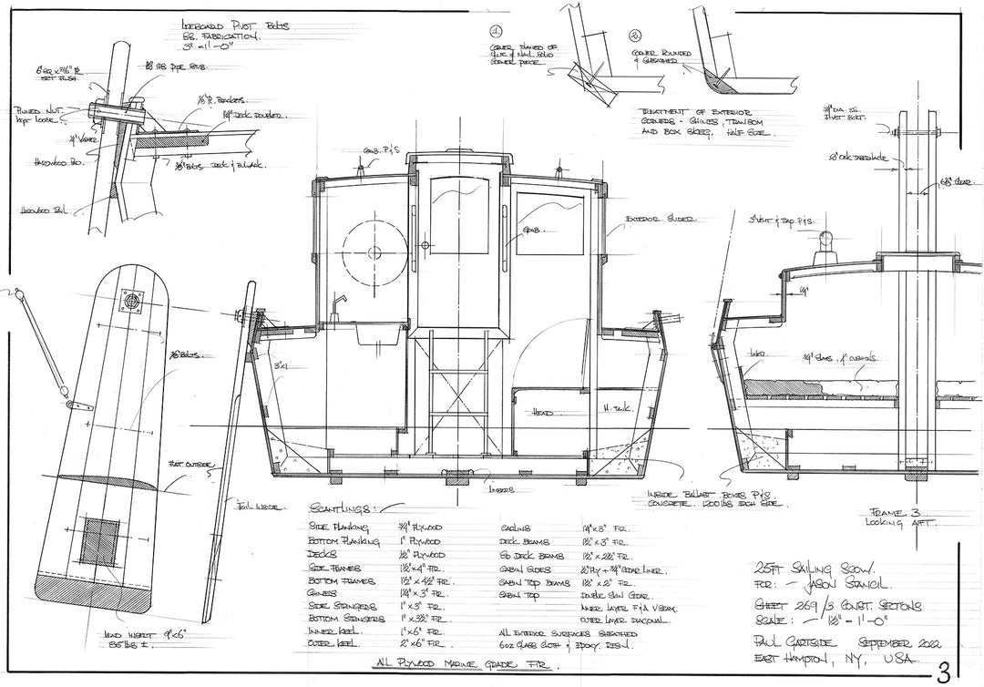 25ft Sailing Scow Design #269 – Gartside Boats