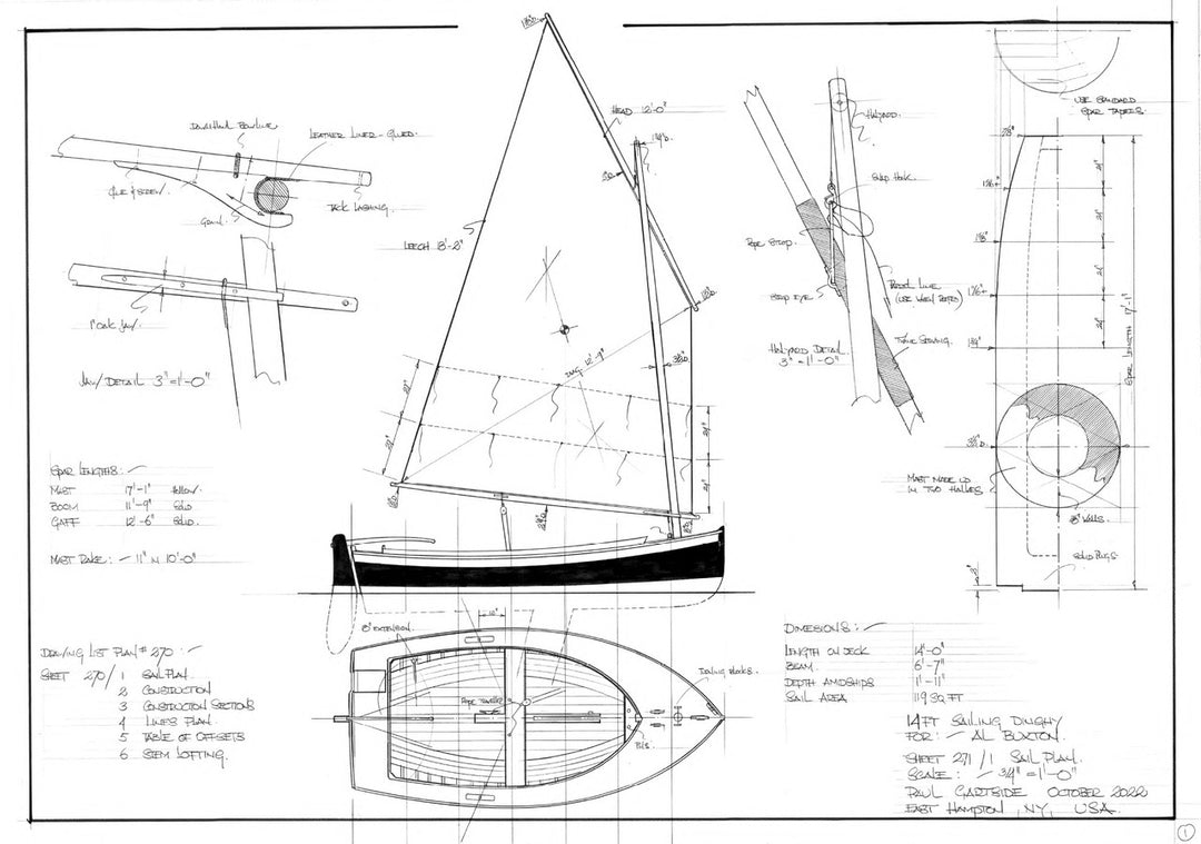 14FT Sailing Dinghy Design #271 – Gartside Boats