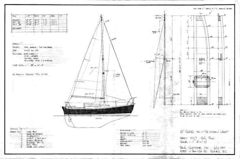 21 ft Masthead Sloop, Design #112 – Gartside Boats