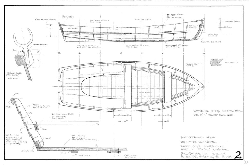 14ft Outboard Skiff, Design #180 – Gartside Boats